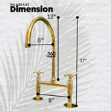 Elegant Unlacquered Brass Kitchen Faucet - Timeless Design ...