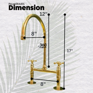Elegant Unlacquered Brass Kitchen Faucet - Timeless Design ...